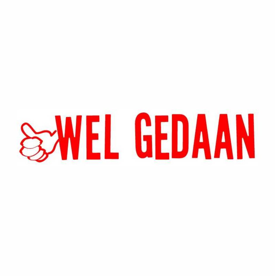 Trodat Ready-Made Stamp: Wel Gedaan – AFG Designs