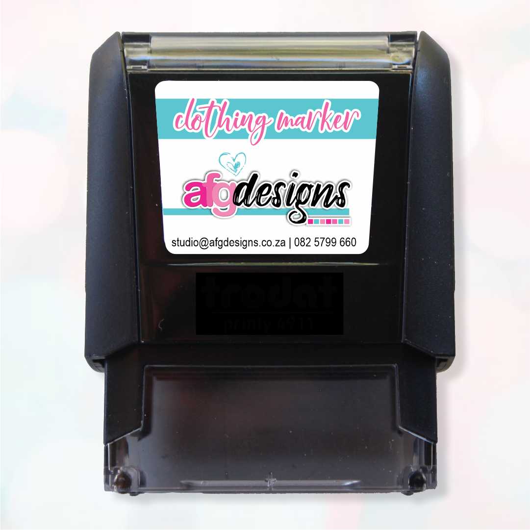 Trodat Clothing Stamp – AFG Designs